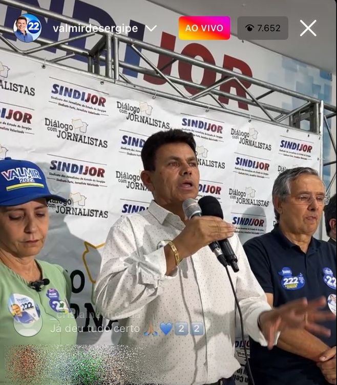 Em coletiva, Valmir diz que continua, não apoiará nenhum candidato e ...